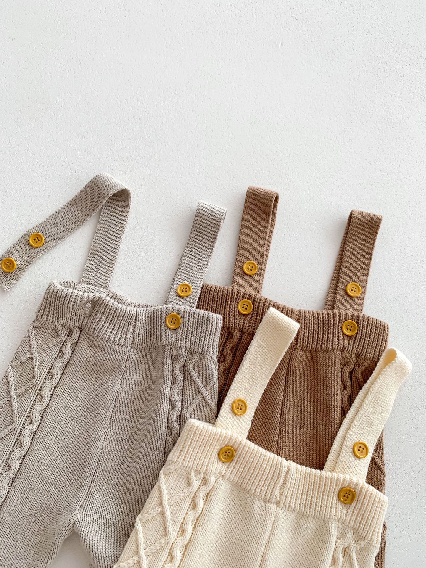 2023婴儿韩版秋冬新款麻花针织背带裤套装男女宝宝套头毛衣连体裤-阿里巴巴