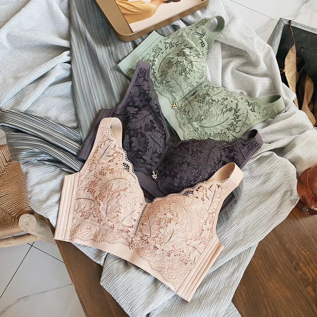 高端调整大胸显小薄内衣 乳胶透舒适无钢圈聚拢防垂下收副乳文胸-阿里巴巴