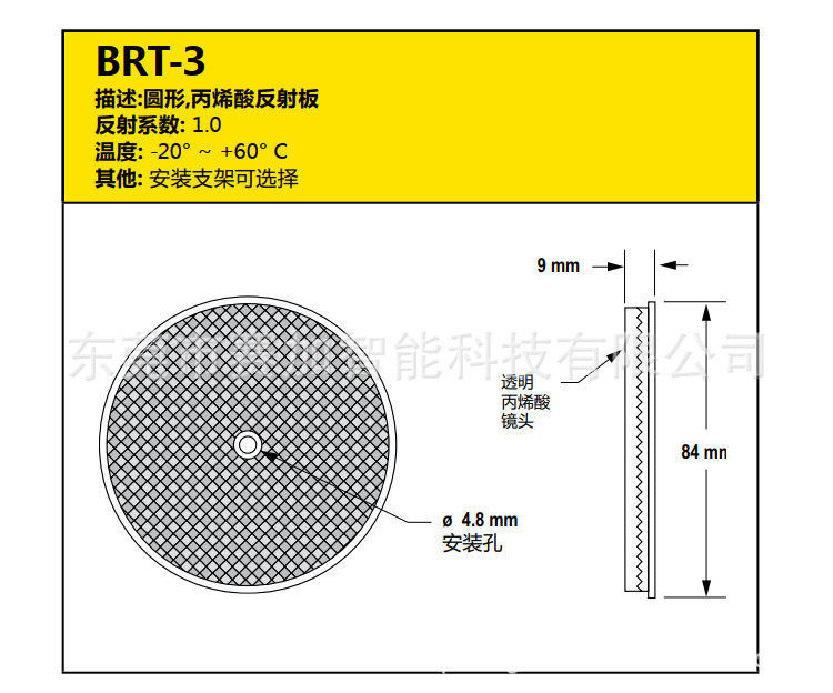 全新原装BANNER邦纳光电开关反射板BRT-2X2胶贴反光透明检测专用-阿里巴巴