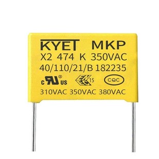 X2 474K 350V 脚距22.5mm 0.47uf 380V 高电压 X2安规电容器 KYET-阿里巴巴