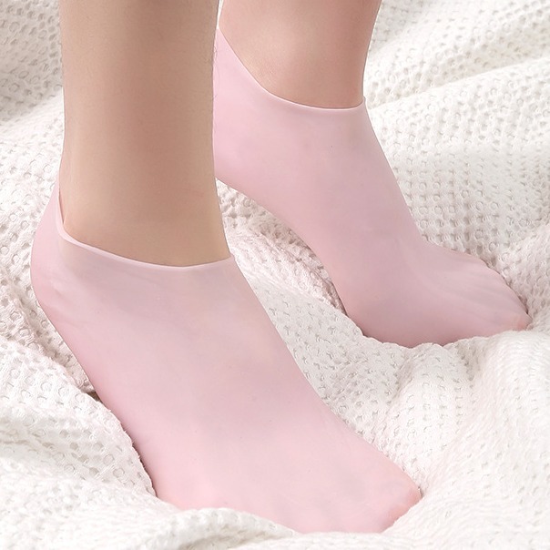 Soft Silicone Heel Protective Cover Foot Cover Socks Anti-chapped Foot ...