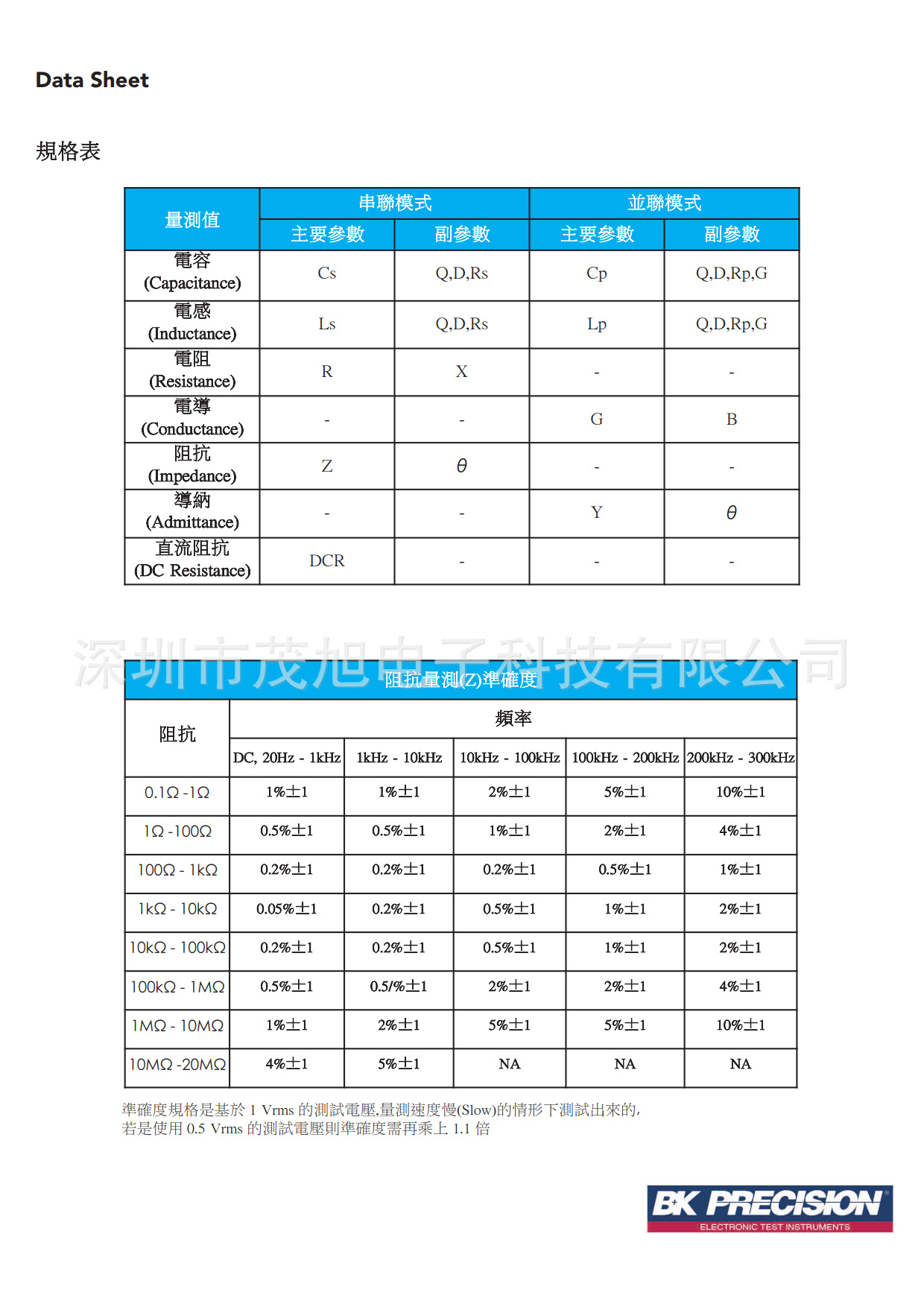 美国BK Precision 891 300KHz数字电桥 LCR测试仪 300点扫频功能-阿里巴巴