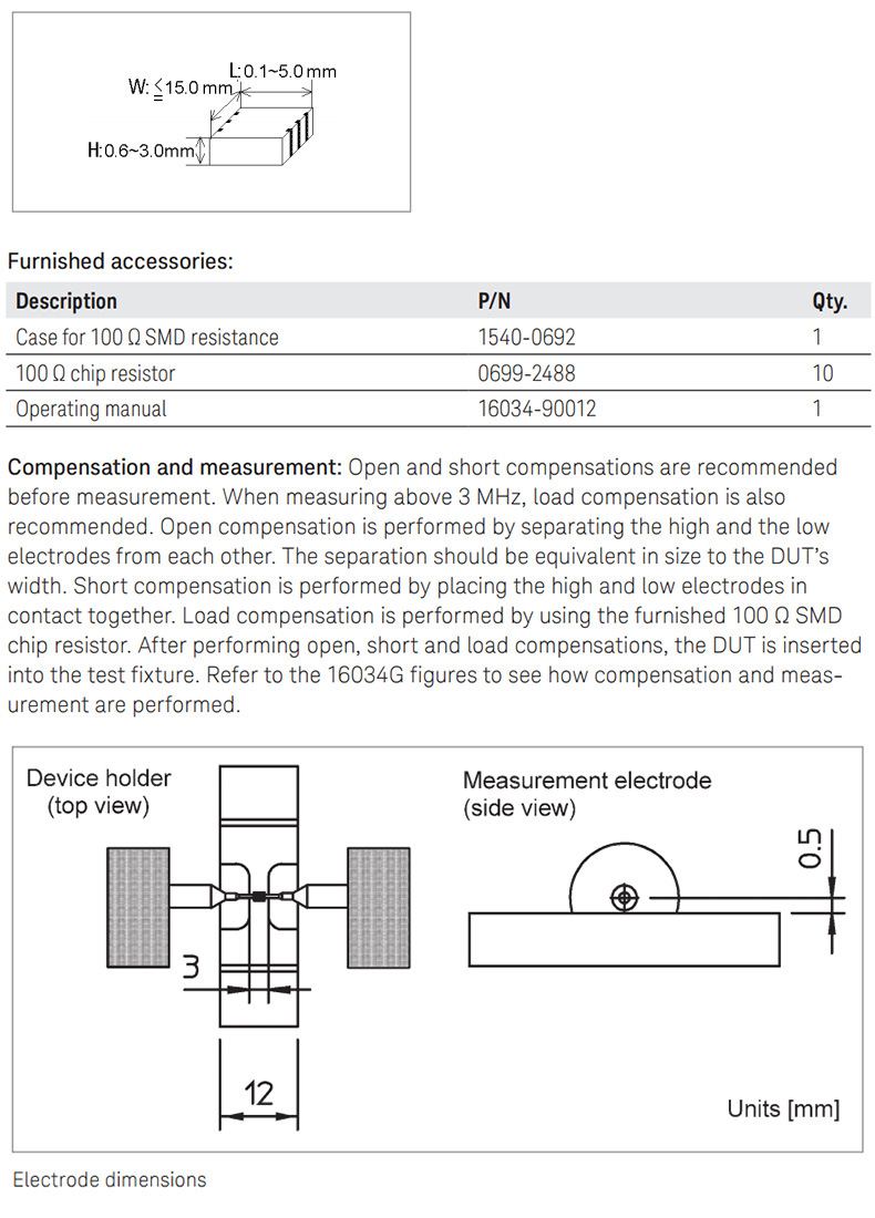 是德安捷伦E4980LCR阻抗测试SMD夹具16034E/16034H/16034G/16334A-阿里巴巴