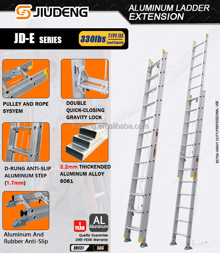 Aluminum ladder extension ladder extendable ladder 7.2m-12m-阿里巴巴