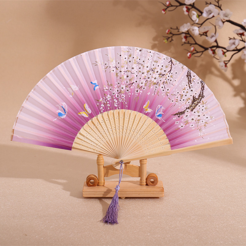 2pcs Ancient Hanfu fairy dress Folding Fans for women girls Chinese ...