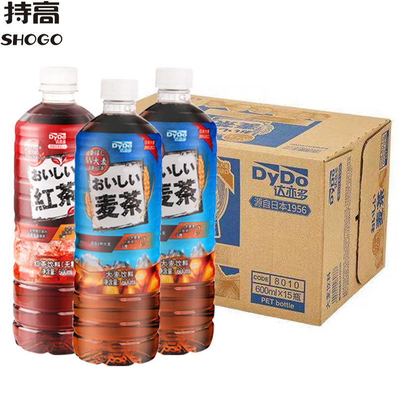 日本品牌Dydo达亦多无糖大麦茶 红茶饮料600ml*15瓶 夏日饮品批发-阿里巴巴