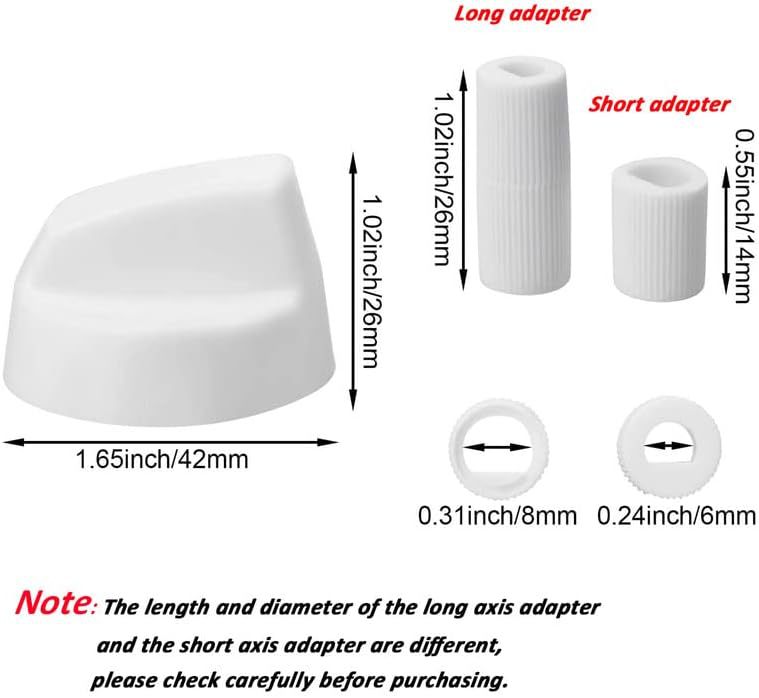 现货4 Pack Universal Control Knobs with 12 Adapters如图为1套-阿里巴巴