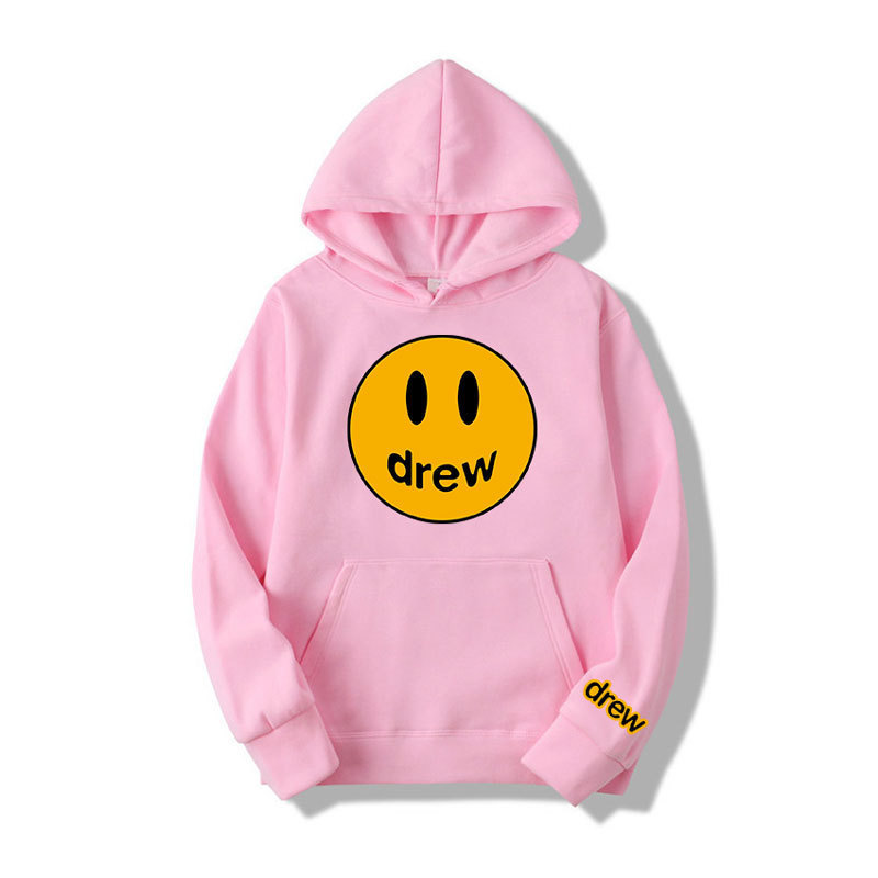Justin Bieber The Drew House Smile Face男女带帽卫衣 运动衫-阿里巴巴