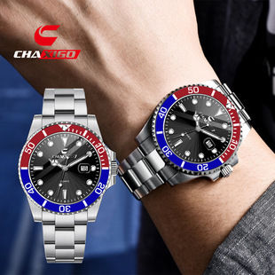 瑞士品牌CHAXIGO男士手表绿水鬼防水百搭合金石英表跨境爆款现货-阿里巴巴