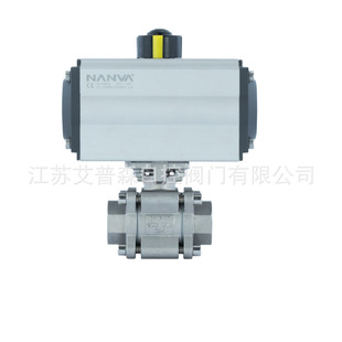 Q611F-40P Q611F-64P不锈钢304高压三片式内螺纹气动球阀 -阿里巴巴