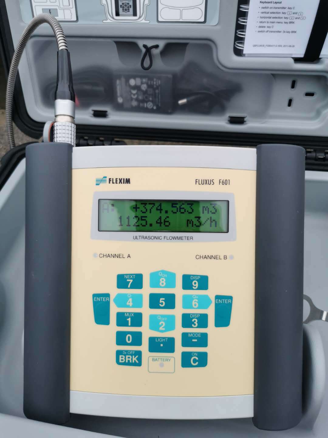 德国弗莱克森FLUXUS F601便携式超声波液体流量计可测DN6-6500mm-阿里巴巴