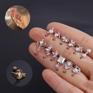 Stainless Steel Ear Bone Nail Ear Nail Piercing Jewelry-阿里巴巴