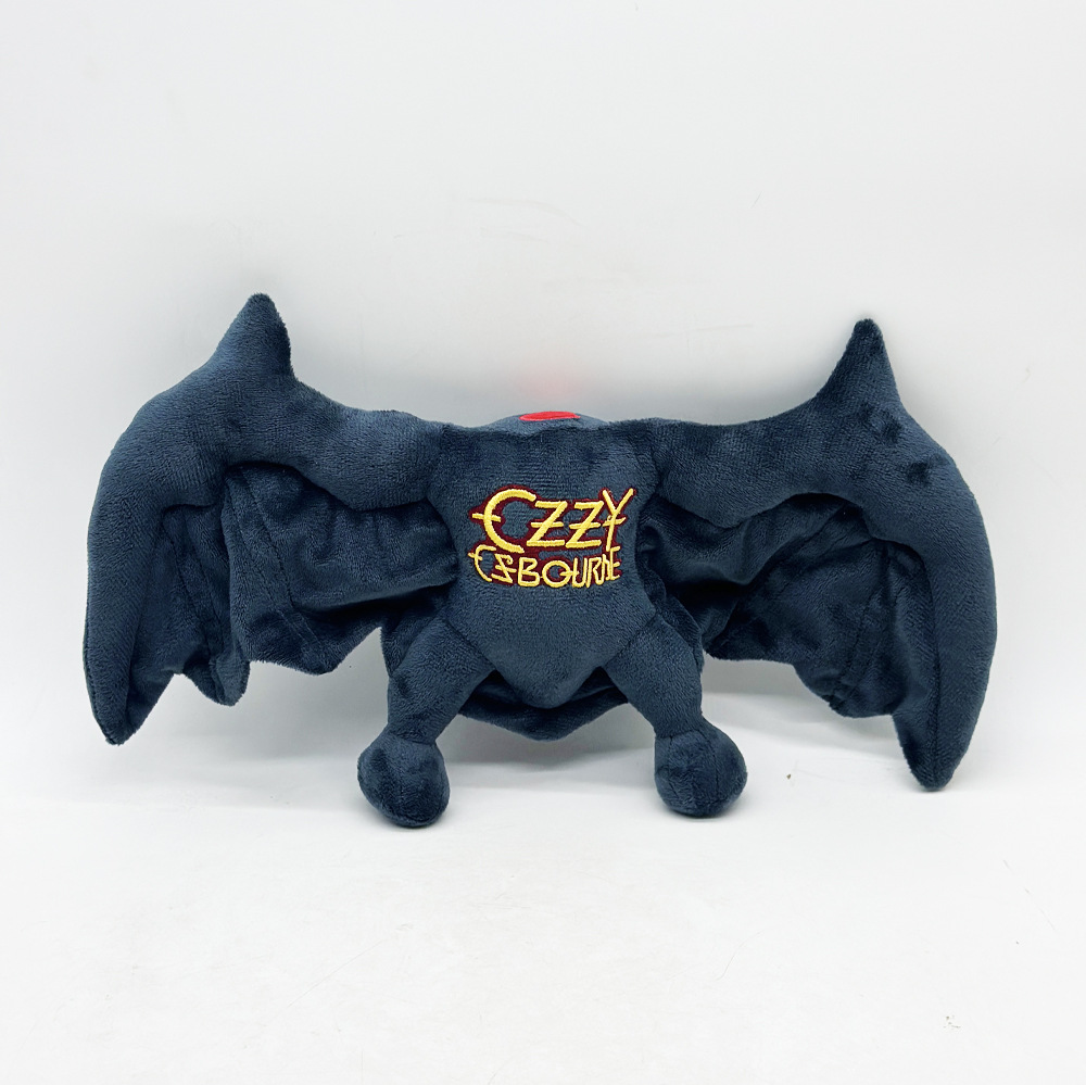 跨境新品Ozzy Osbourne Bat-Biting plush磁吸款蝙蝠毛绒玩偶公仔-阿里巴巴
