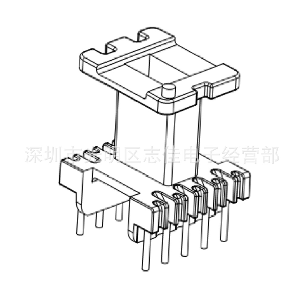 EE13变压器骨架EE13通讯骨架电源骨架立式5+5针D1303-5-阿里巴巴