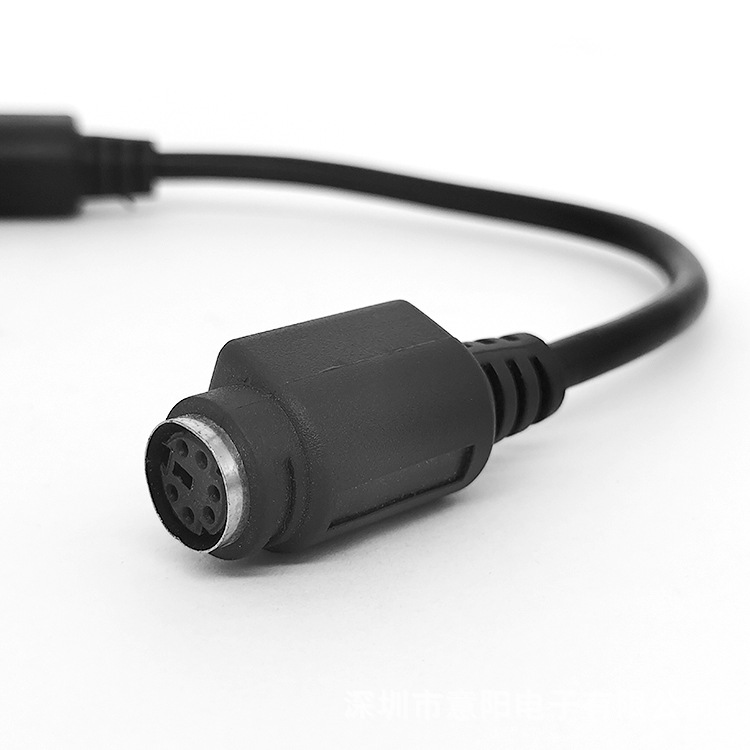 MINI DIN6P M/F 迷你DIN 6公转6母延长线-阿里巴巴