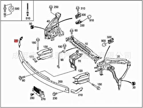 2076200185/2076200285于奔驰E级w207 前杠左右风网饰板-阿里巴巴