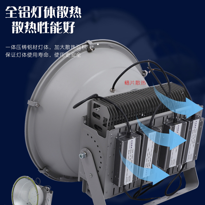 led Yaming Tower Crane 1000W Building Star Searchlight Headlight 2000 ...