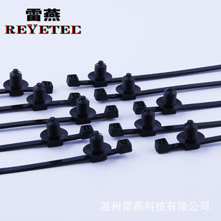 汽车线束卡扣杉树头圆盘分体扎带 150*3.6mm插销式扎带T30RFT5-阿里巴巴