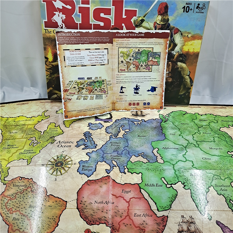 跨境热销桌游RISK board card game英文经典RISK互动卡牌桌面游戏-阿里巴巴