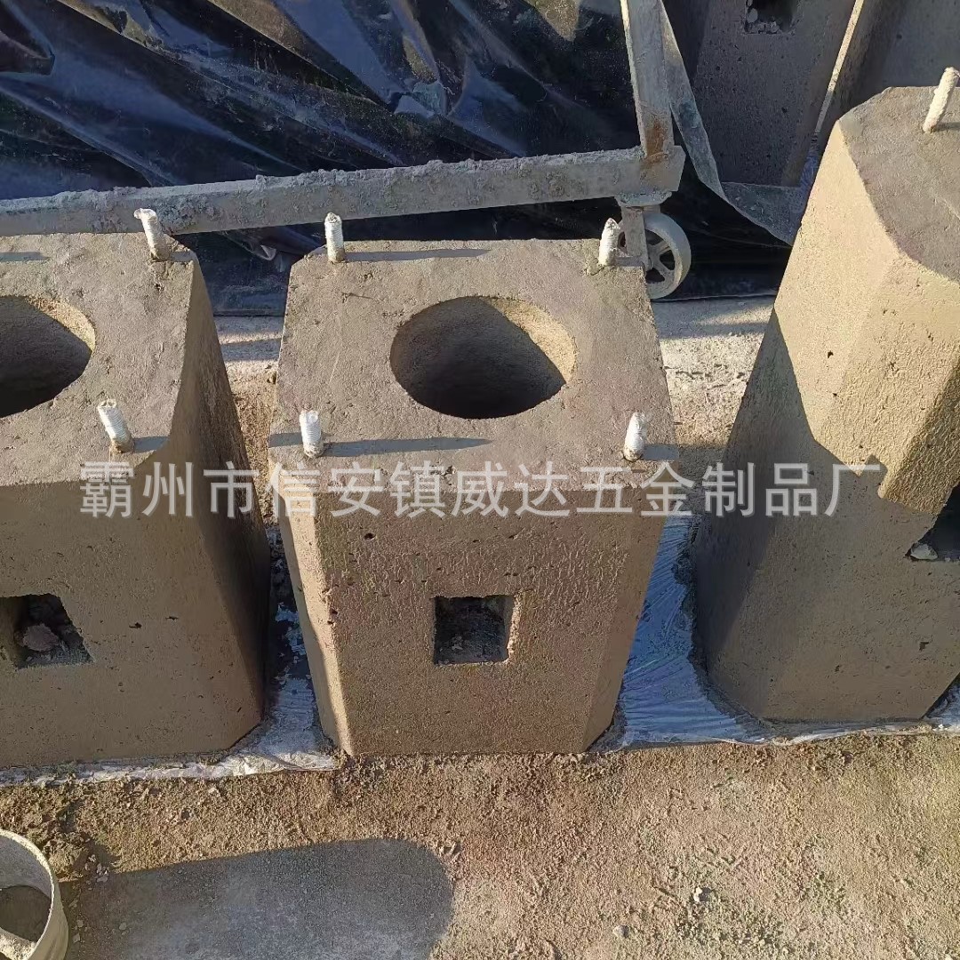 Concrete street lamp foundation base prefabricated cement pier ...