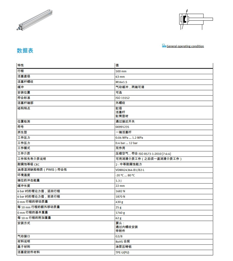 FESTO费斯托DSBC-63-500-PPVA-N3 FESTO标准气缸 DSBC-63缸径现货-阿里巴巴