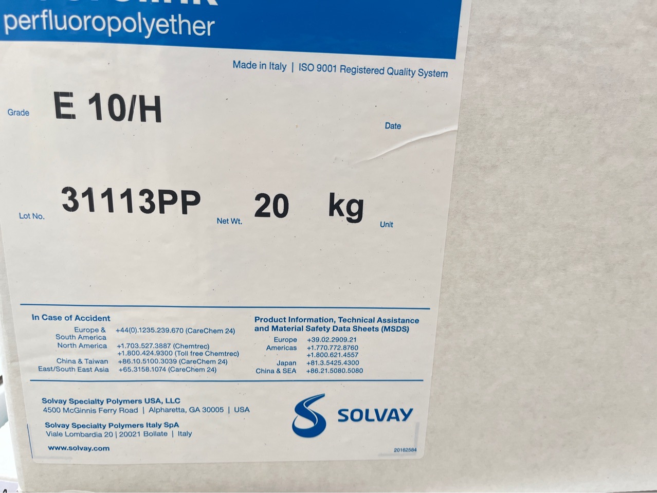 索尔维Fluorolink E10/H防水防油剂原料-阿里巴巴