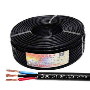 无氧铜ZR-RVV4芯0.5-2.5平方监控电源线 控制线护套线电线信号线-阿里巴巴