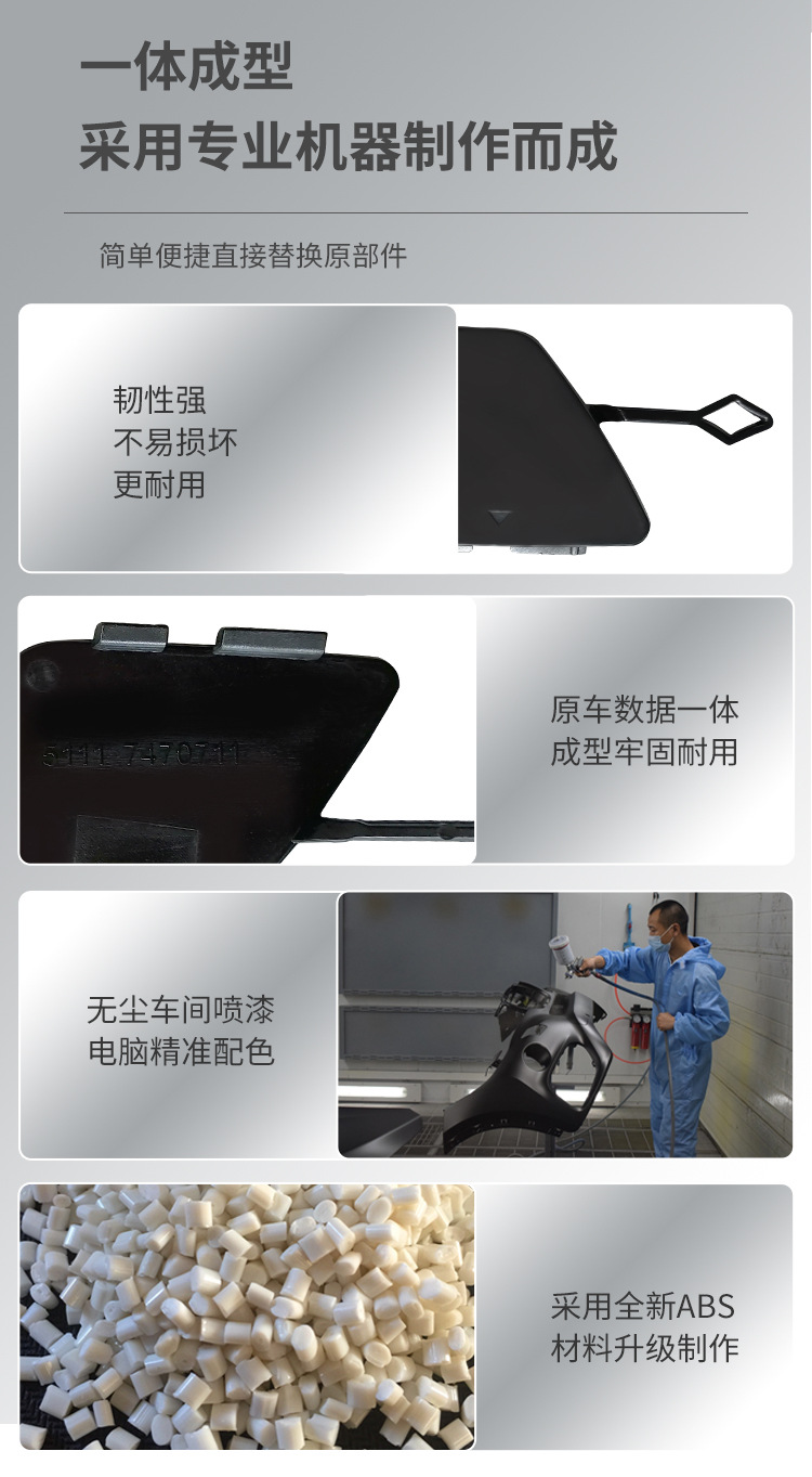 适用宝马5系G38前杠拖车盖汽车保险杠牵引盖51117436418厂家批发-阿里巴巴