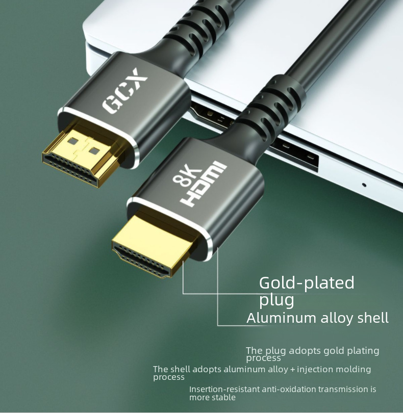 hdmi2.1 HD cable TV computer display screen projector connection data ...