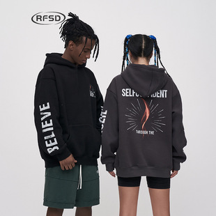 RFSD男装|2023秋季新品宽松上衣连帽卫衣美潮白墨数码印花重磅-阿里巴巴