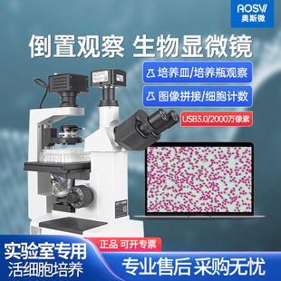 奥斯微（AOSVI）科研级倒置专业生物显微镜BX19-3M180-阿里巴巴