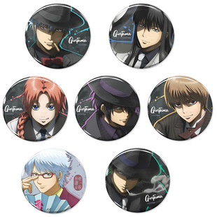 银魂动漫坂田银时冲田总悟土方十四郎神威周边马口铁cos挂件-阿里巴巴