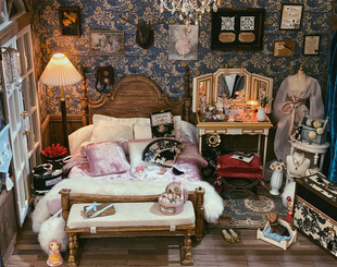 bjd娃屋墙纸六分八分壁纸娃屋配件ob11拍摄场景道具gsc粘土人小布-阿里巴巴