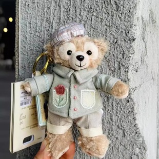 上海迪士尼乐园达菲玩偶毛绒公仔挂件包包挂件抓机娃娃小熊春日系-阿里巴巴