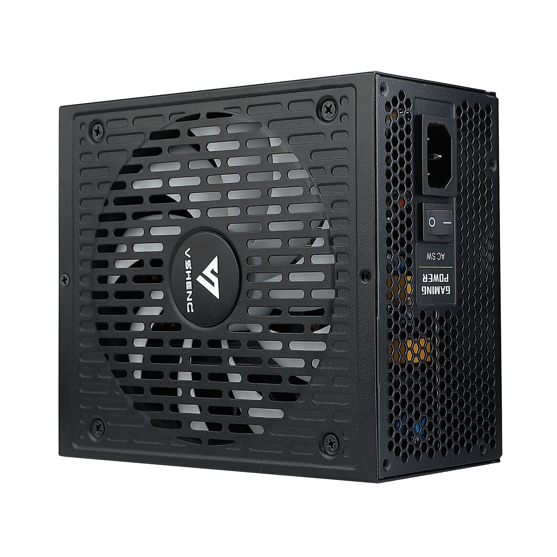 VSHENG威盛台式电脑电源额定700W 全模组铜牌电源 支持3070显卡-阿里巴巴