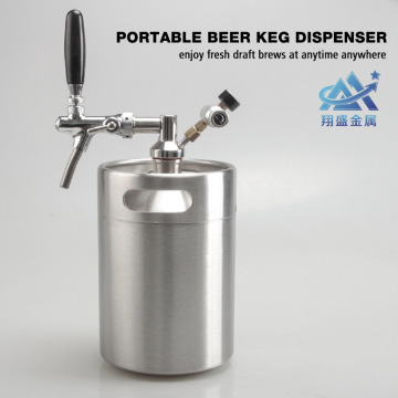 KEG桶304不锈钢便携精酿鲜啤加压气发小桶套件打酒系统可调龙头-阿里巴巴