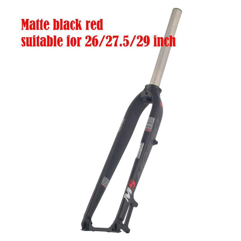 新款MOSSO 超轻硬叉MD3 M3 M5 26 27.5 29寸纯碟V刹山地车前叉A柱-阿里巴巴