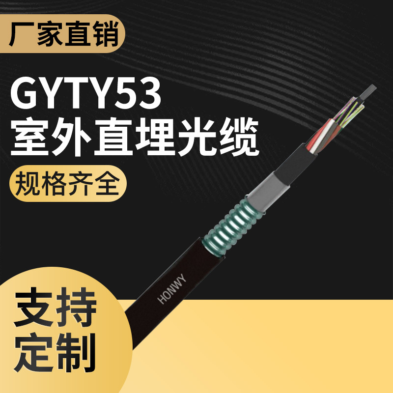 GYTY53直埋地埋光缆单模双铠装双护套光纤48芯等多种型号可选-阿里巴巴