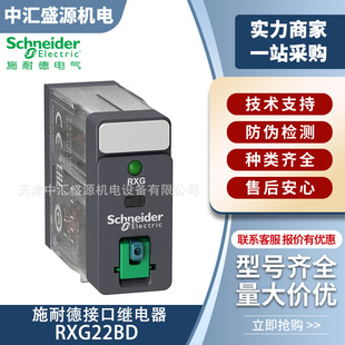 RXG22BD施耐德接口继电器24VDC 2NO+2NC 10A施耐德继电器RXG22BD-阿里巴巴