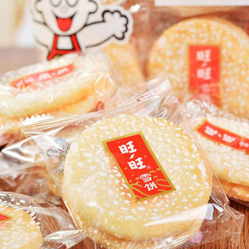 旺旺雪饼仙贝84g/258g克膨化大礼包小吃零食大米饼干散装整箱批发-阿里巴巴