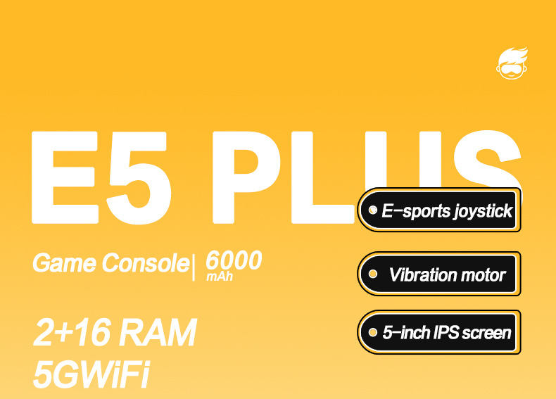 跨境E5Plus掌机安卓双系统2+16GB复古联网WIFI游戏机5寸大屏街机-阿里巴巴