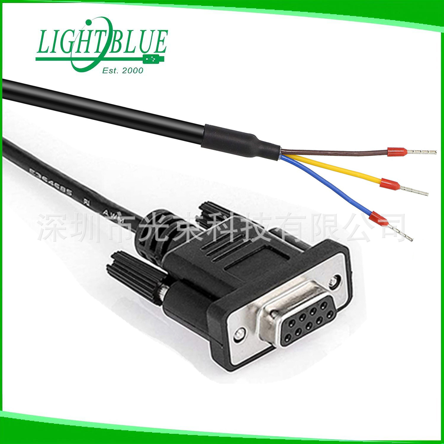 Db9 Serial Port Line Single-Head Male and Female Rs232 Connection Line ...