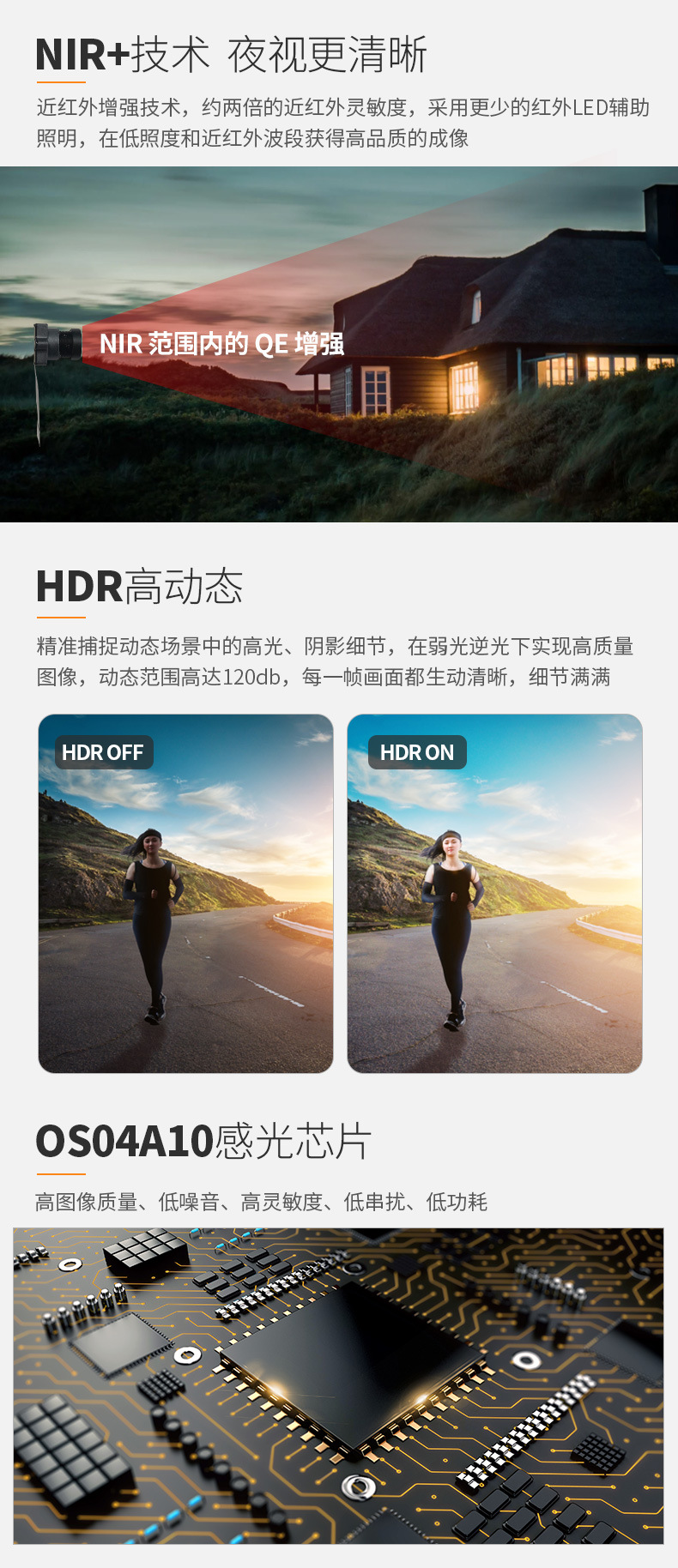 HDR 400万像素1520P 90fps近红外增强OS04A10带IR-CUT摄像头模组-阿里巴巴