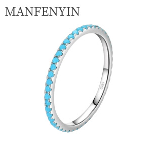 wish热卖爆款S925纯银戒指女百搭精致流行细戒绿松石叠戴设计指环-阿里巴巴