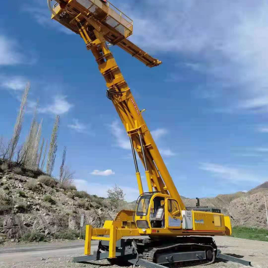 护坡锚固钻机 履带式深基坑锚索钻机 高举升15米边坡支护长臂钻机-阿里巴巴