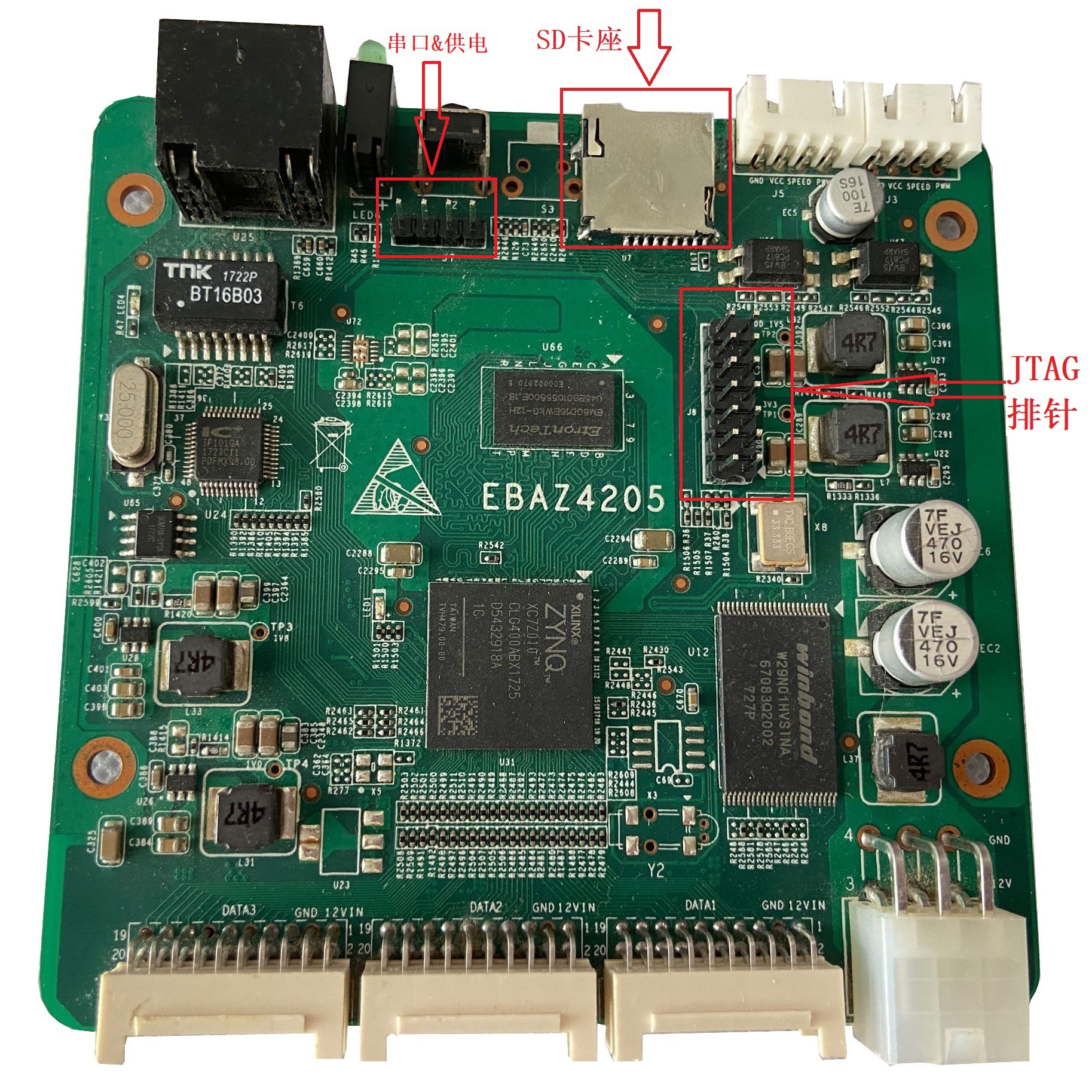 EBAZ4205转接板 Xilinx ZYNQ 7010开发板 仿真器 FPGA 学习板-阿里巴巴