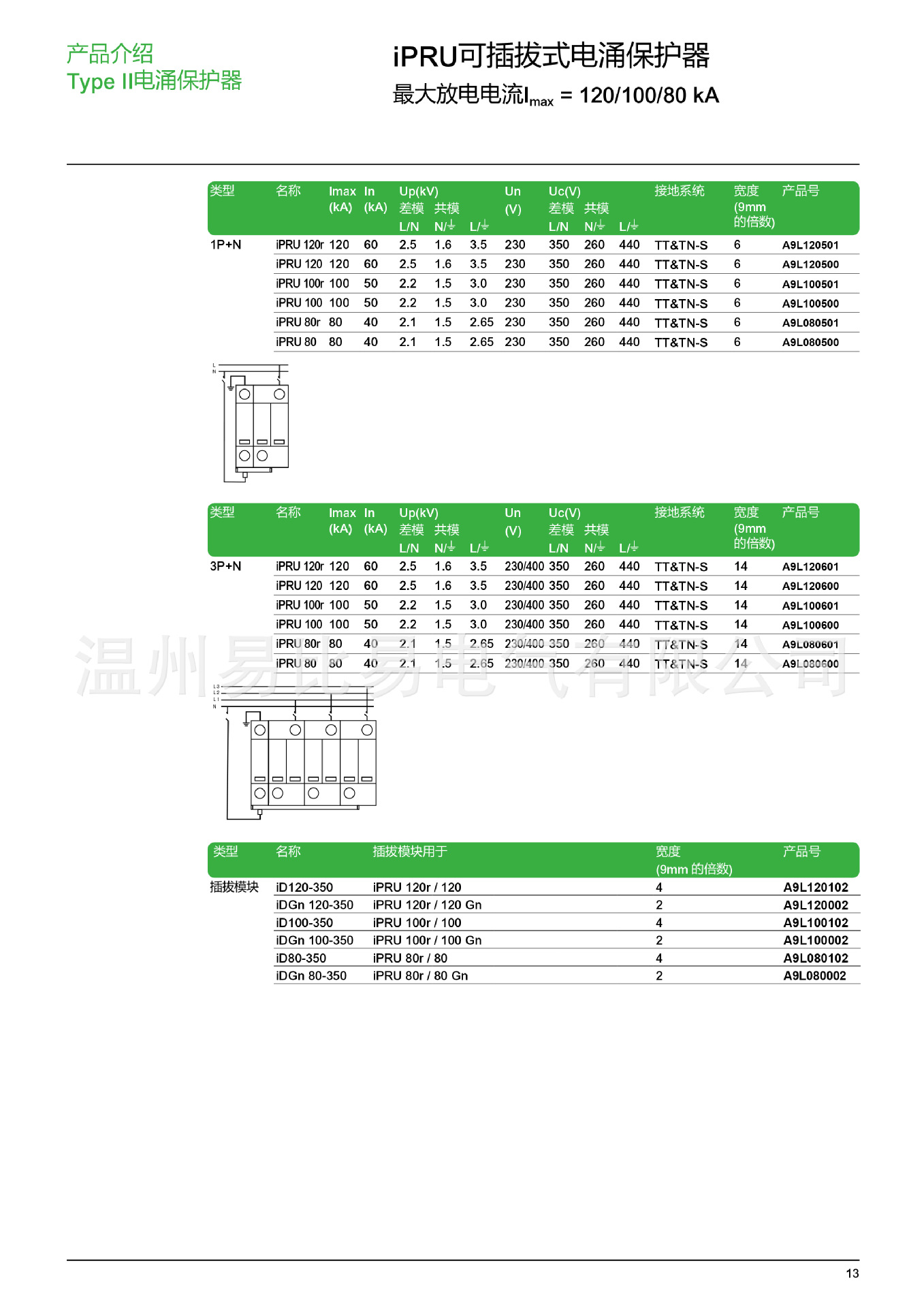 施耐德浪涌保护器 IPRU65/4P电涌IPRF12.5 3P+N IPRFr现货正品-阿里巴巴