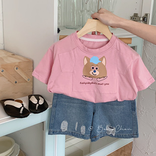 儿童T恤邦诚2024夏季新品立体小衣服男女童可爱短袖童装上衣G0277-阿里巴巴