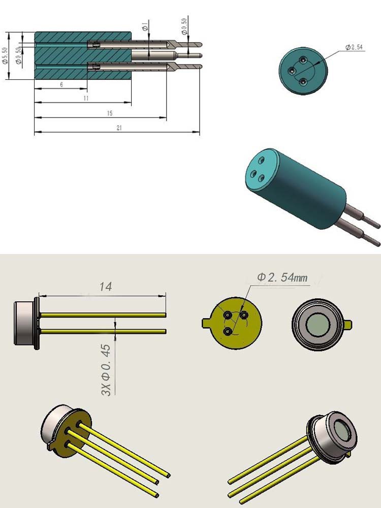 3脚TO56检测LD老化连接插座 4脚TO38激光二极管测试座 5脚TO46-阿里巴巴