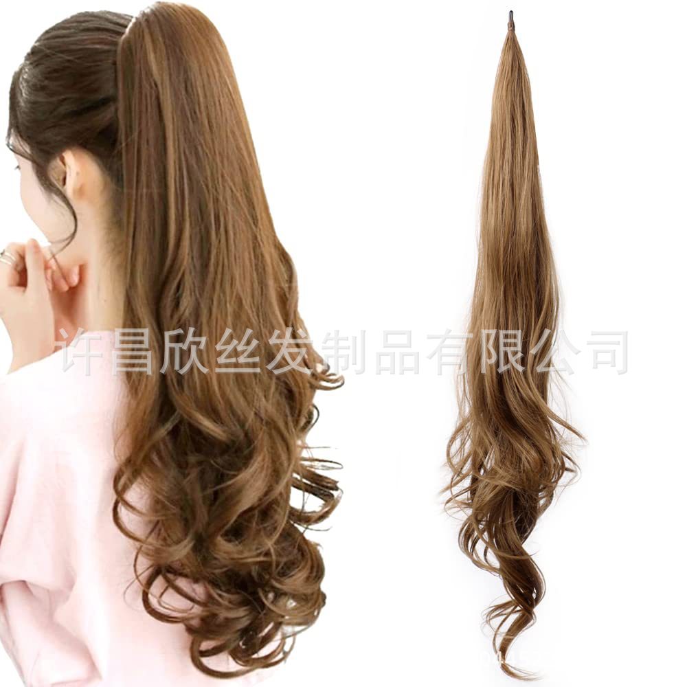 跨境新品化纤假发 32inflexible wrap around ponytail棒棒发马尾-阿里巴巴